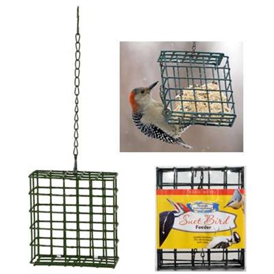 Durable Hanging Suet Bird Feeder - Ideal for All Bird Types