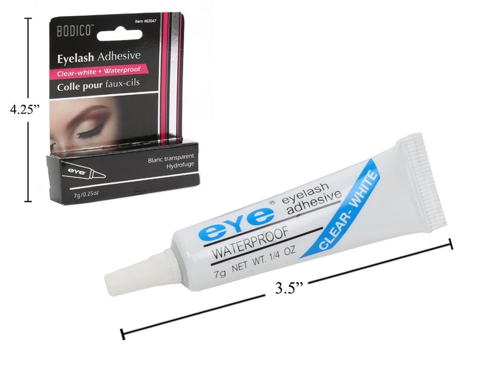 Bodico Clear-White Eyelash Adhesive, 7g - Secure & Long-Lasting