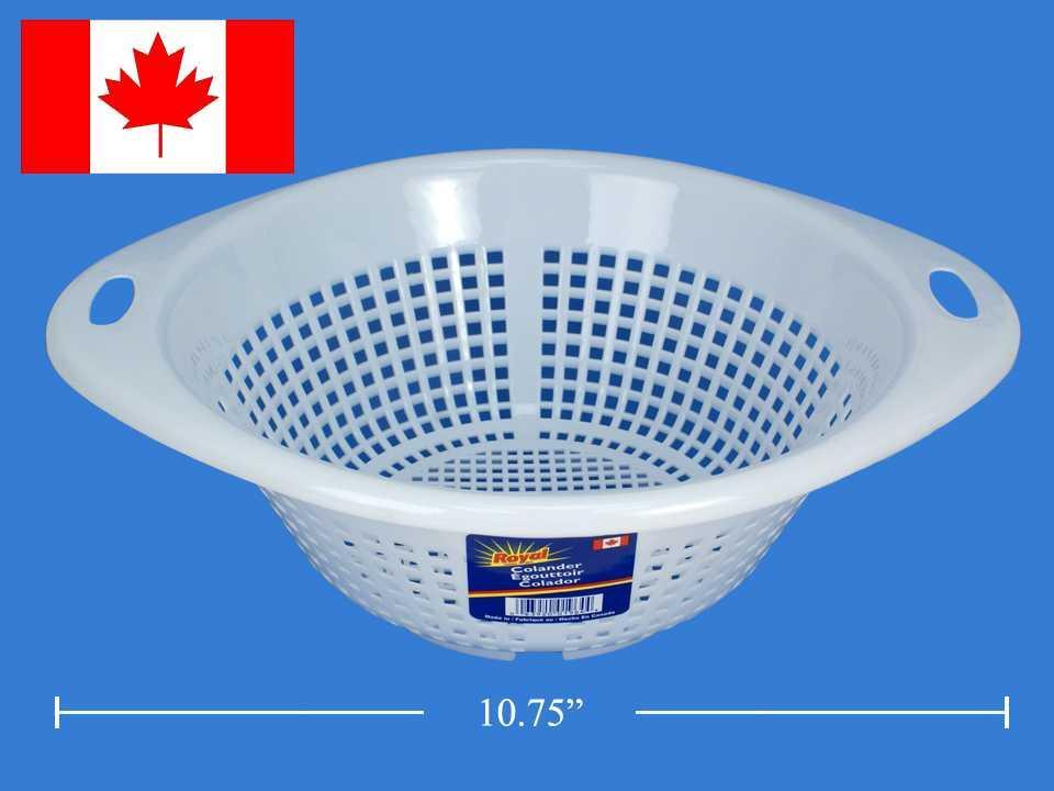 10.75" Plastic Multi-Purpose Colander for Kitchen Use